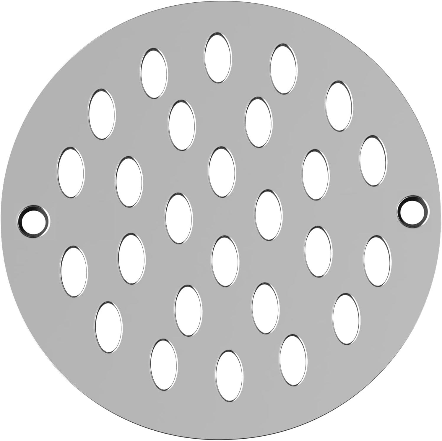 4-1/4 Inch Screw-in Round Shower Drain Cover Replacement Floor Drainer ...