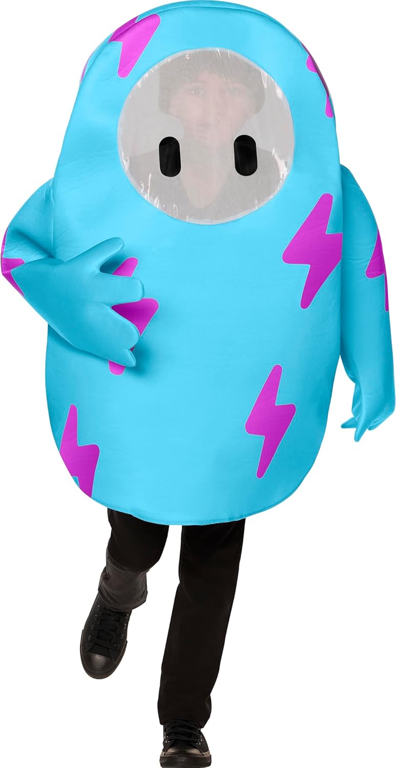 Amazon.com: InSpirit Designs Fall Guys Blue Lightning Foam Kids Costume ...
