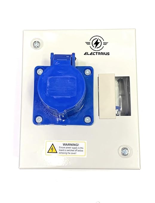ELECTRRIUS Industrial Distribution Board with Plug & Socket Box ...