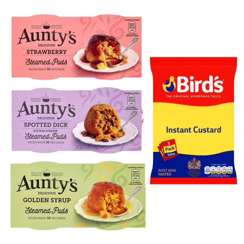 Buy Steamed Pudding Collection with Custard Powder – 2X Microwave ...