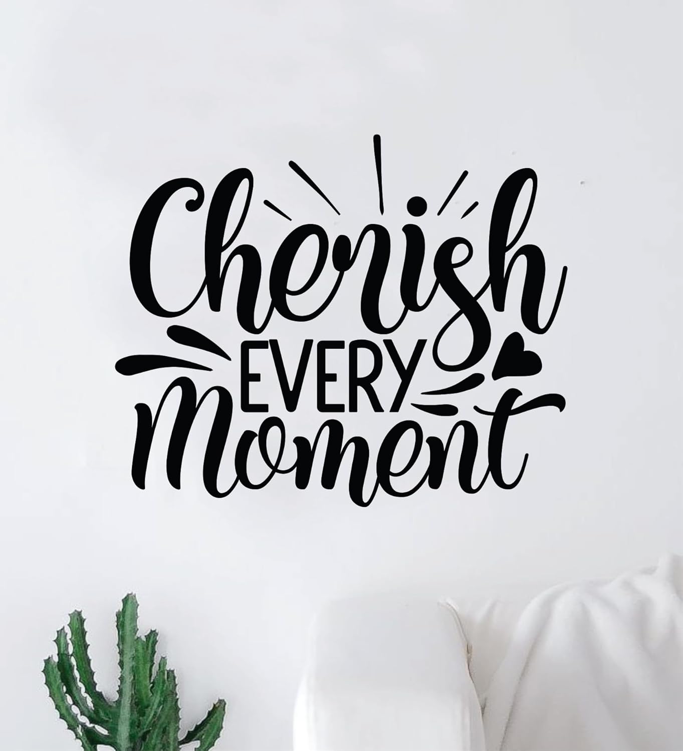 Amazon.com: Cherish Every Moment Wall Decal Home Decor Art Sticker ...