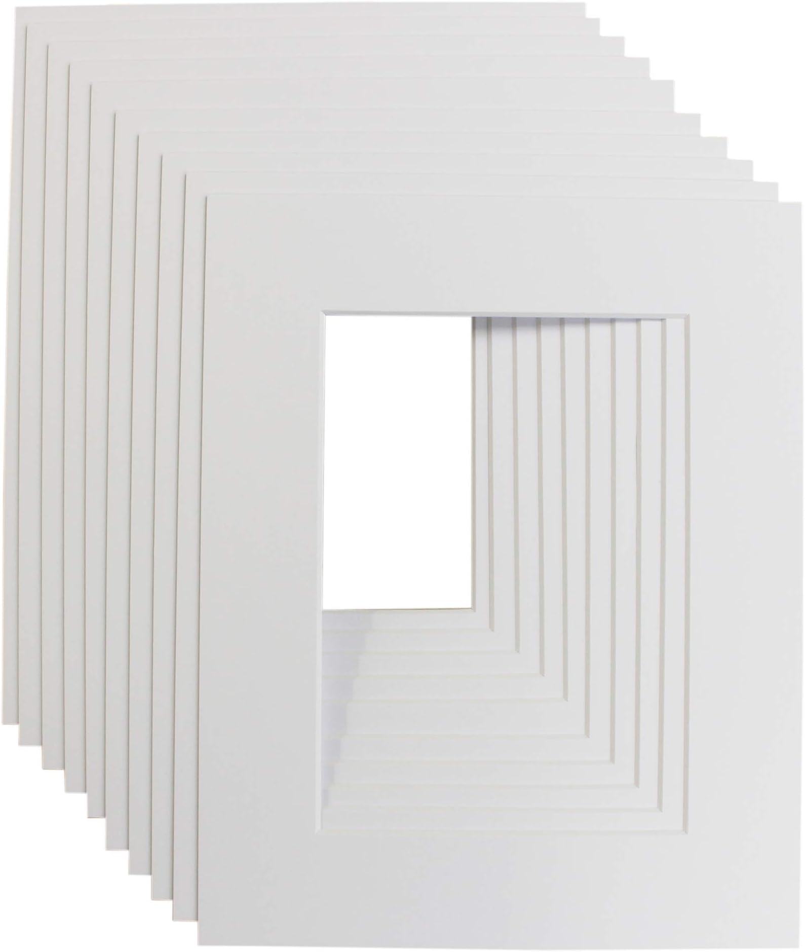 Pack of 10 Picture Photo Mounts. Frame size 10x8inch - Inside Aperture ...