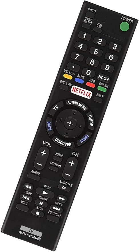 Amazon.com: RMT-TX100U Universal Remote Control for Sony-TV-Remote All ...