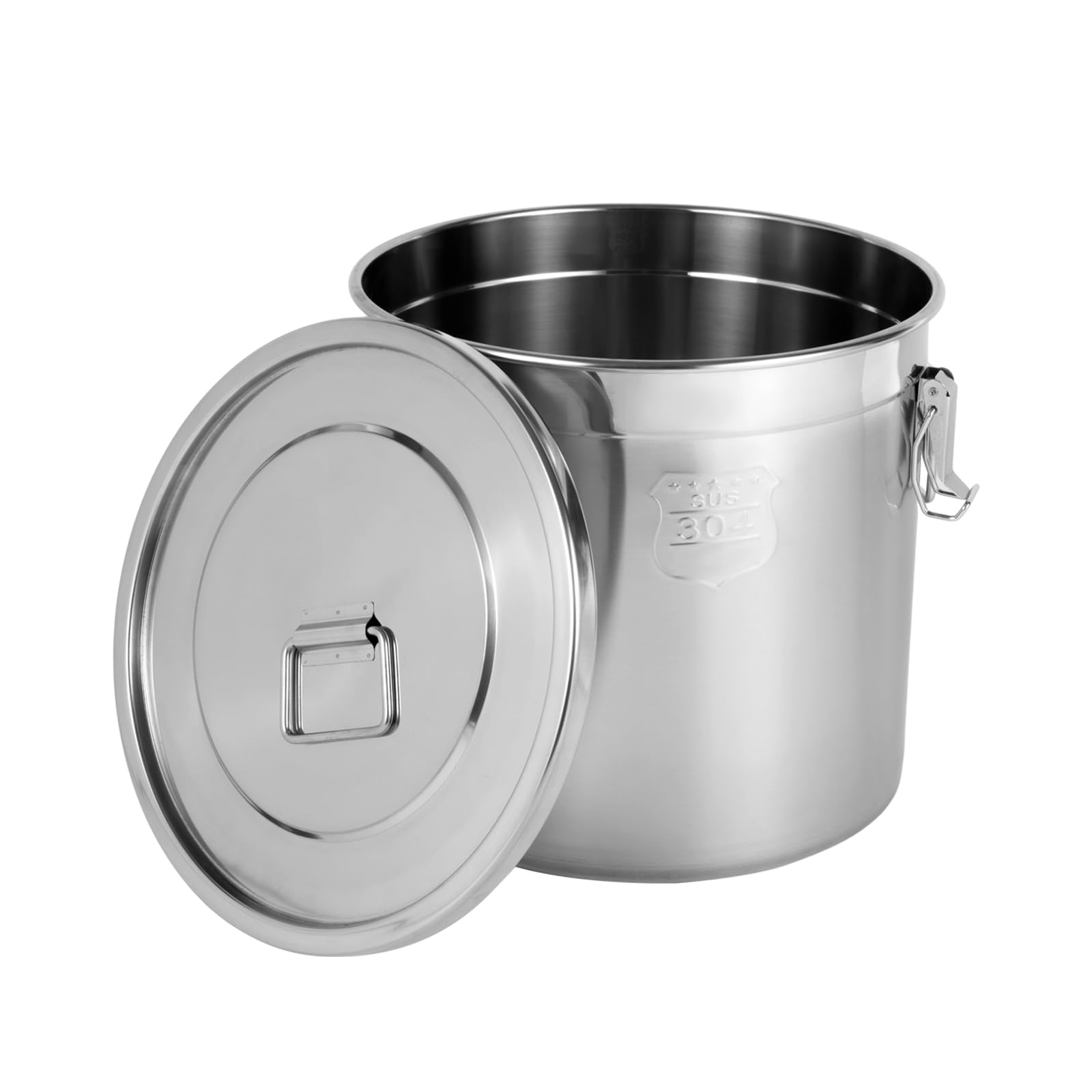 Amazon.com: 304 Stainless Steel Airtight Canister for Kitchen, 5.5Gal ...