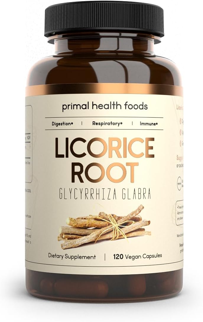 Amazon.com: Primal Health Foods Organic Licorice Root 1000 mg 60 ...