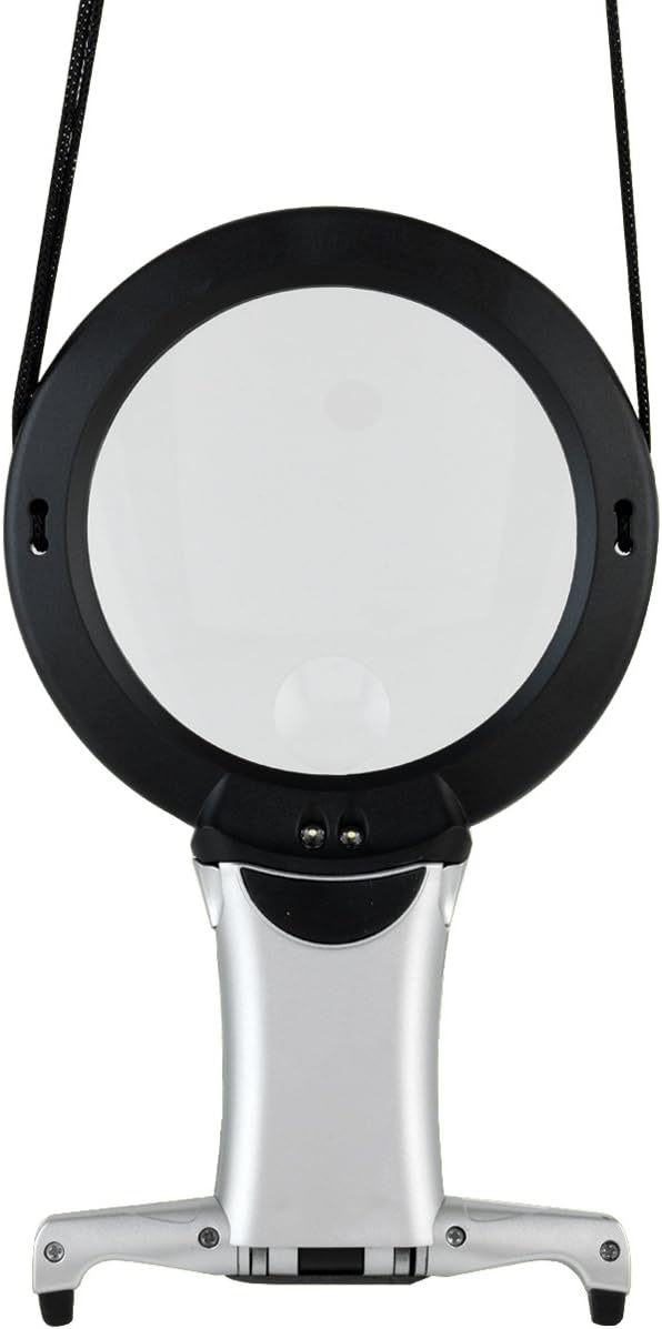 Daylight Naturalight StarMag LED Neck Magnifier with Stand, Black ...