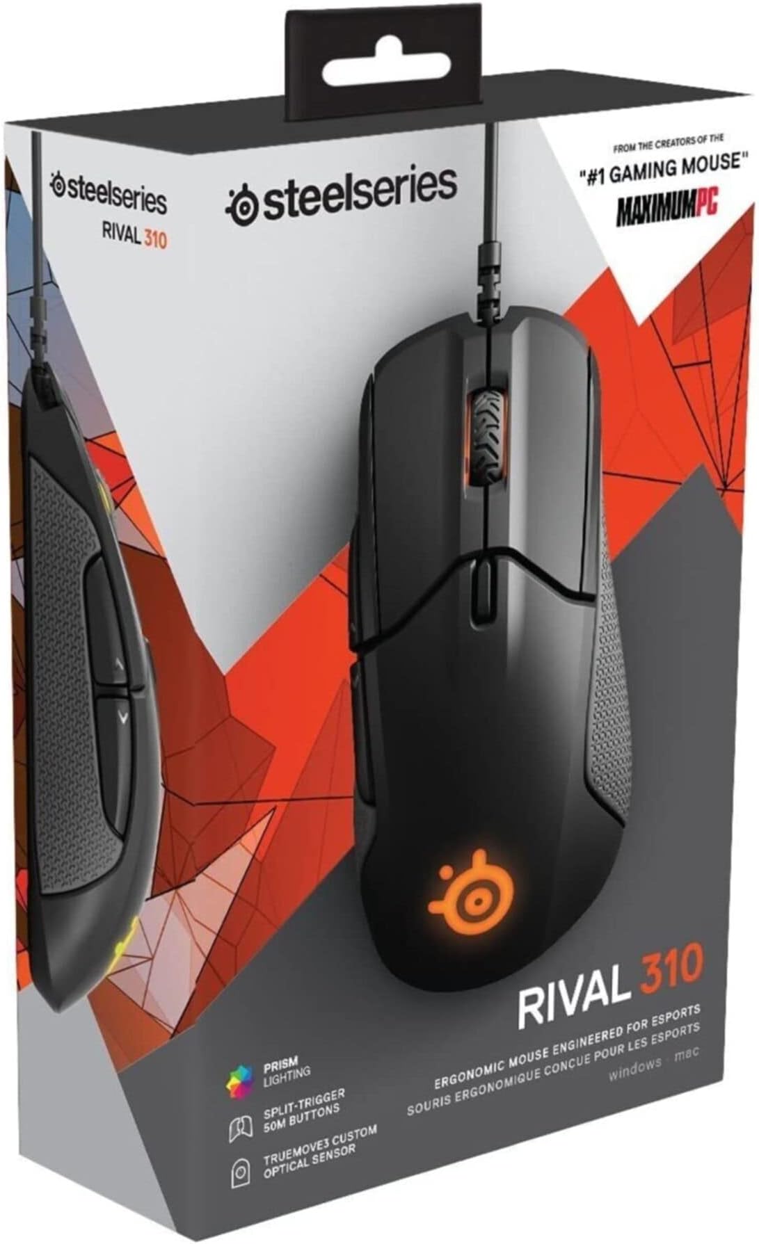 SteelSeries Rival 310 Gaming Mouse - 12,000 CPI TrueMove3 Optical ...