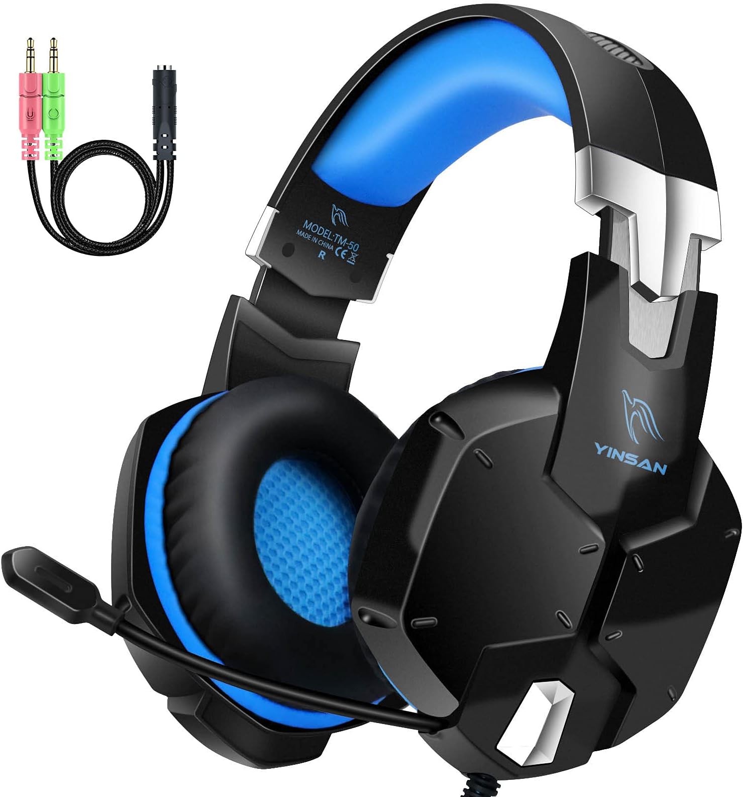 Amazon.com: Wage Universal Wired Gaming Headset - Black/Blue (WMANY ...