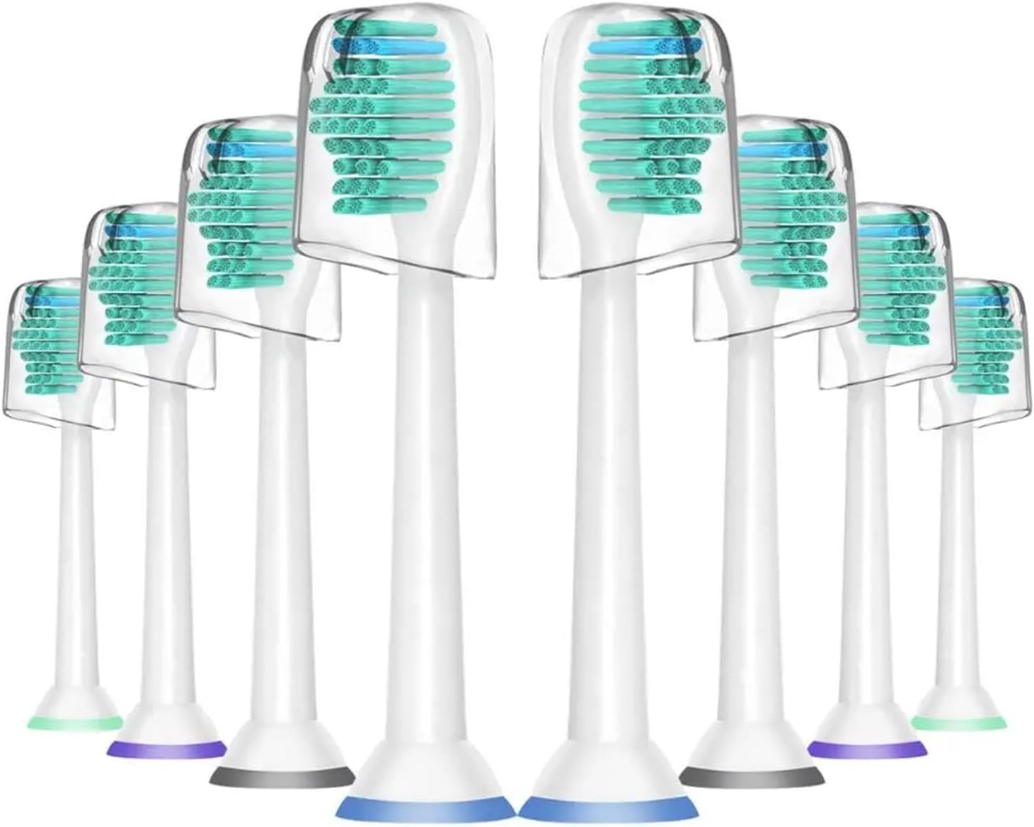 Amazon.com : 8pcs/lot Replacement Toothbrush Heads with Cap Compatible ...