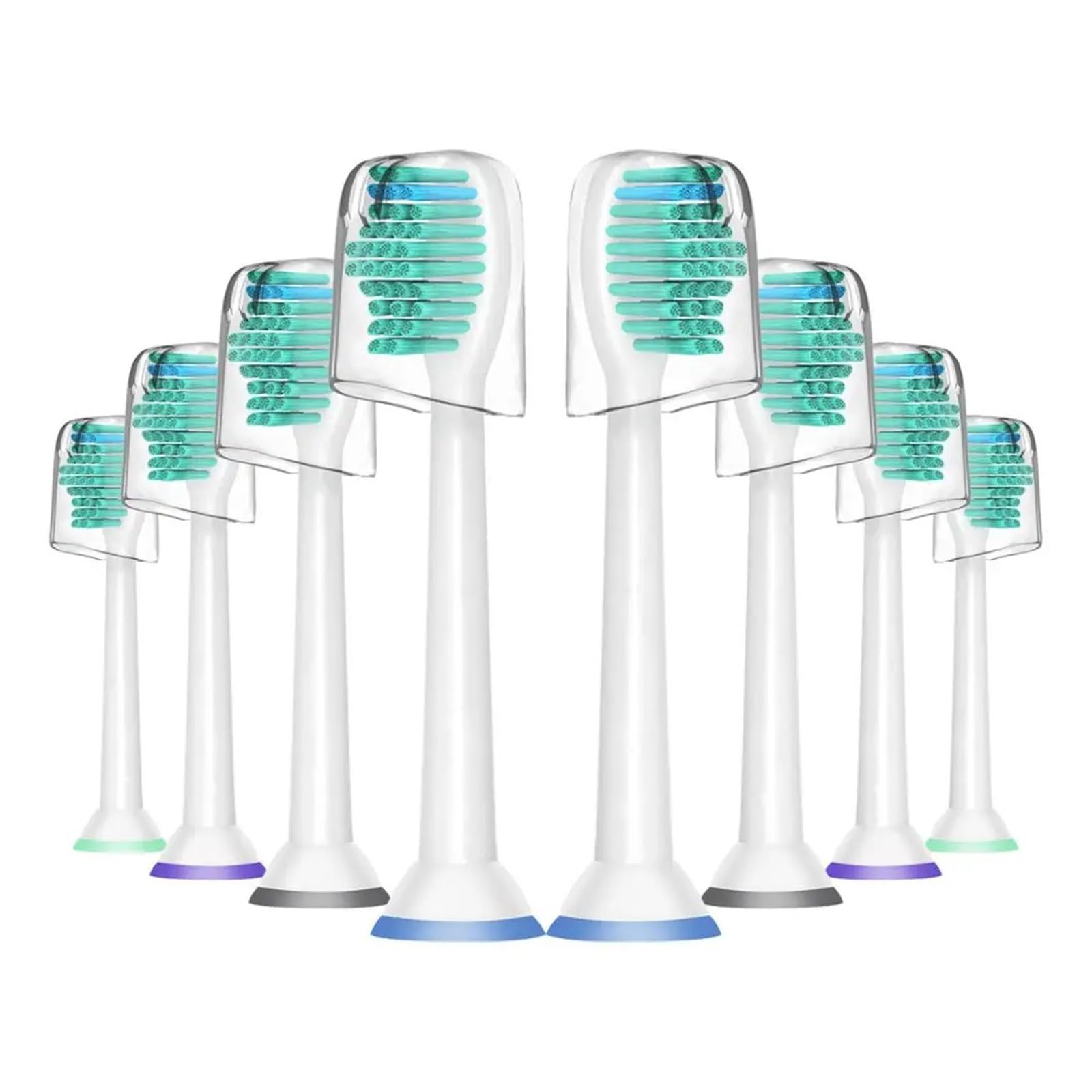 Amazon.com : 8pcs/lot Replacement Toothbrush Heads with Cap Compatible ...