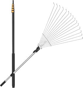 Amazon.com : FIXM Telescoping Roof and Yard Rake 7-31 FT, Adjustable ...