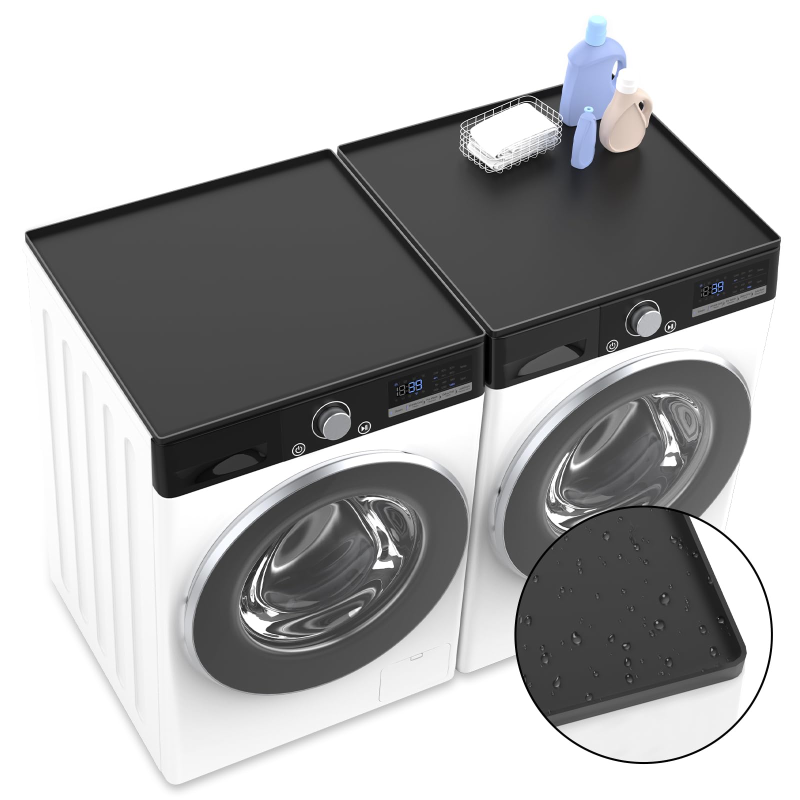 Amazon.com: Zingbee 2 PCS Washer and Dryer Covers for the Top, Silicone ...