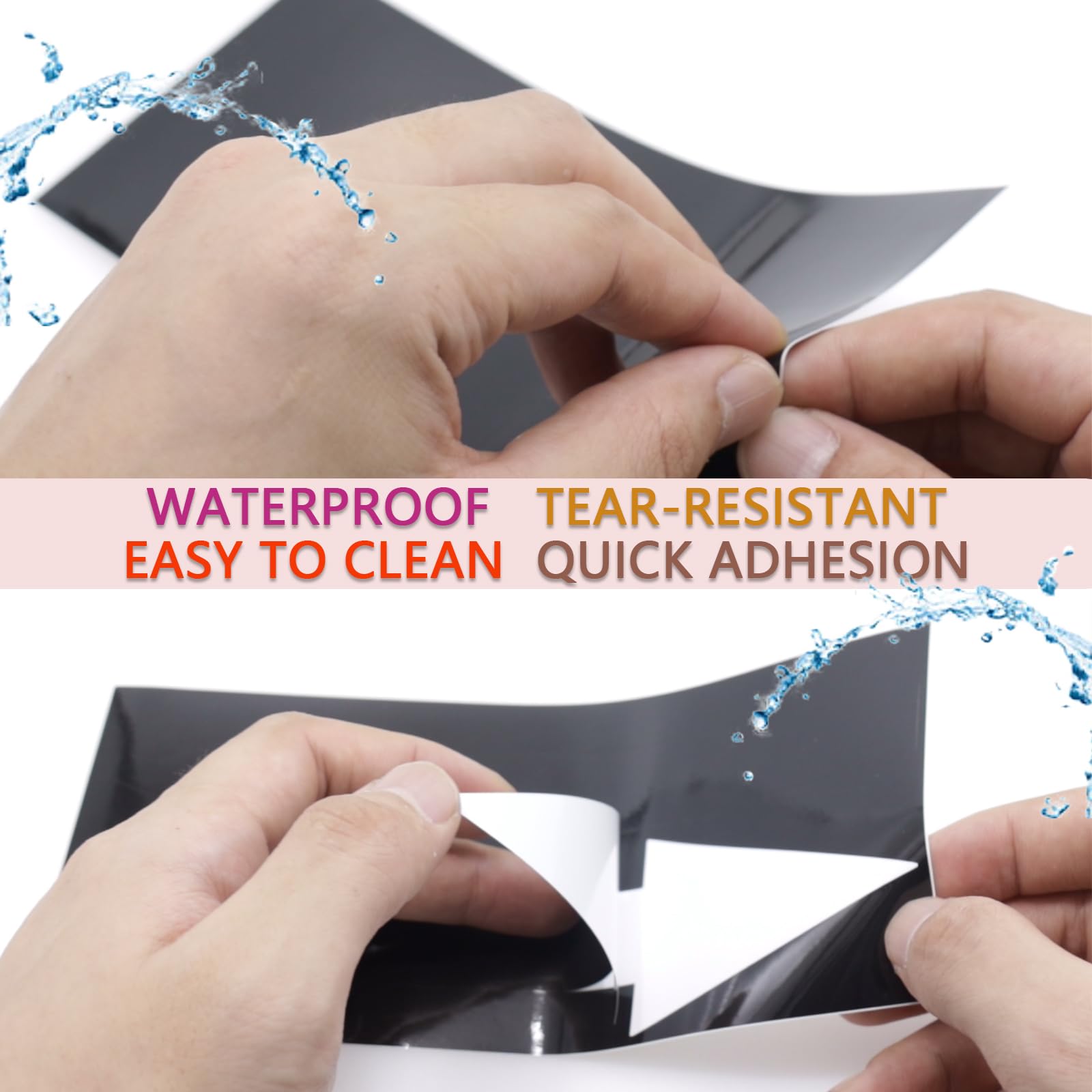 Snapklik.com : 8 X 2 Inch Black Arrow Sign Stickers, 12 Pack Waterproof ...