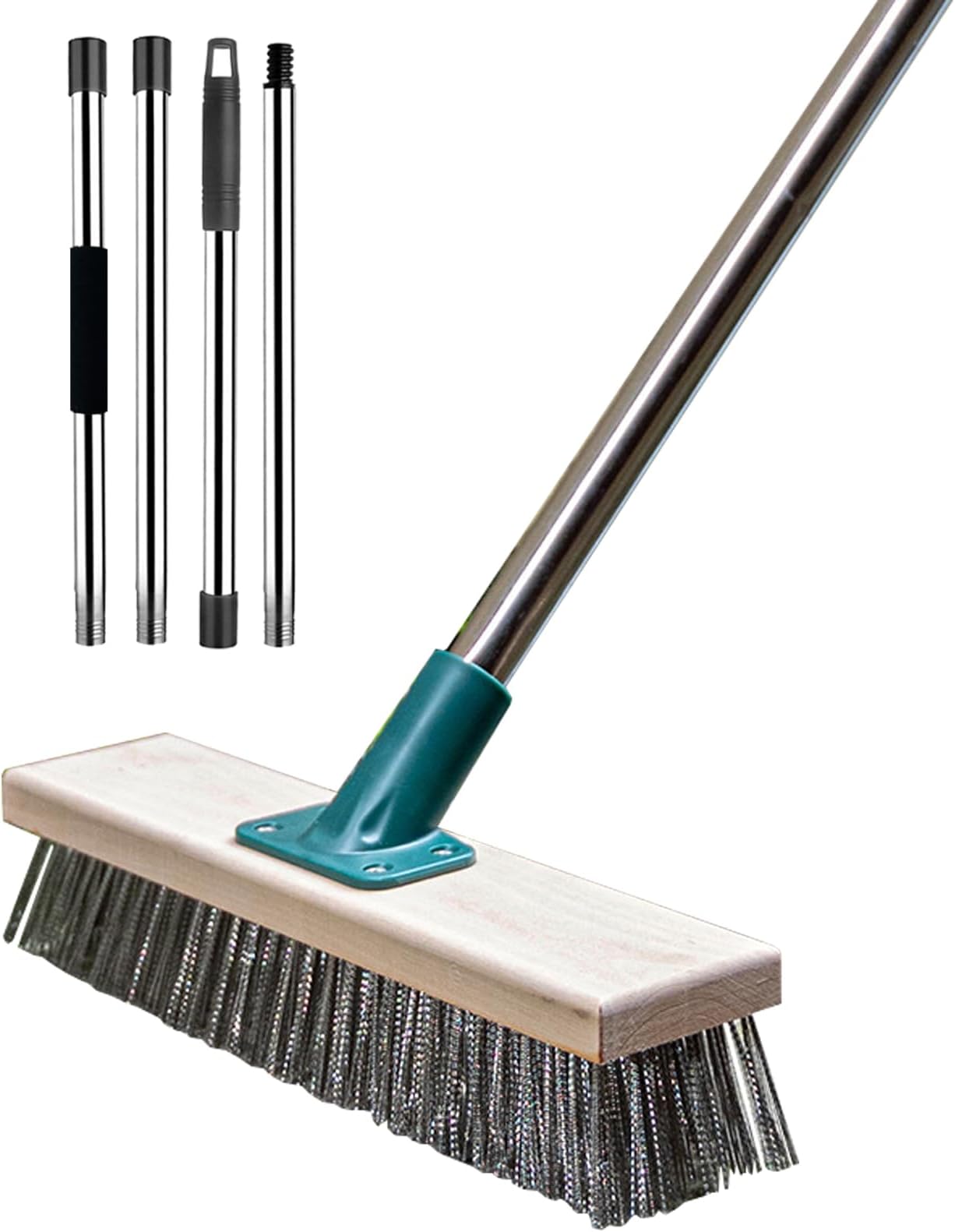 Amazon.com: BSMstone Stainless Steel Wire Brush with Long Handle Deck ...