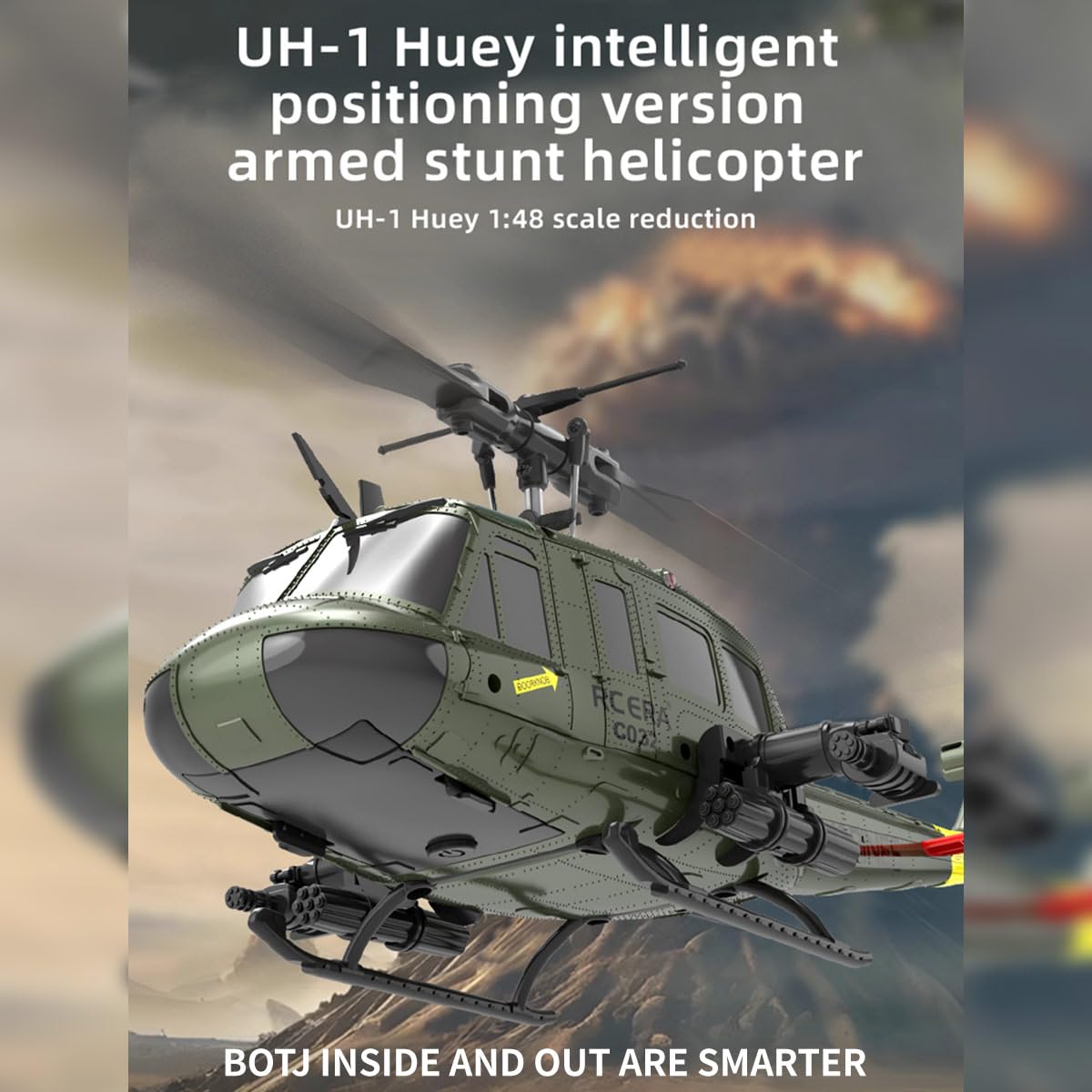 Snapklik.com : MakerTopia RC Helicopter For Adult, UH-1 Huey Remote ...