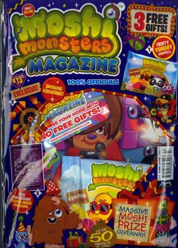 MOSHI MONSTERS MAGAZINE ~ ISSUE 13 ~ INCLUDES A FREE OFFICIAL MOSHI ...
