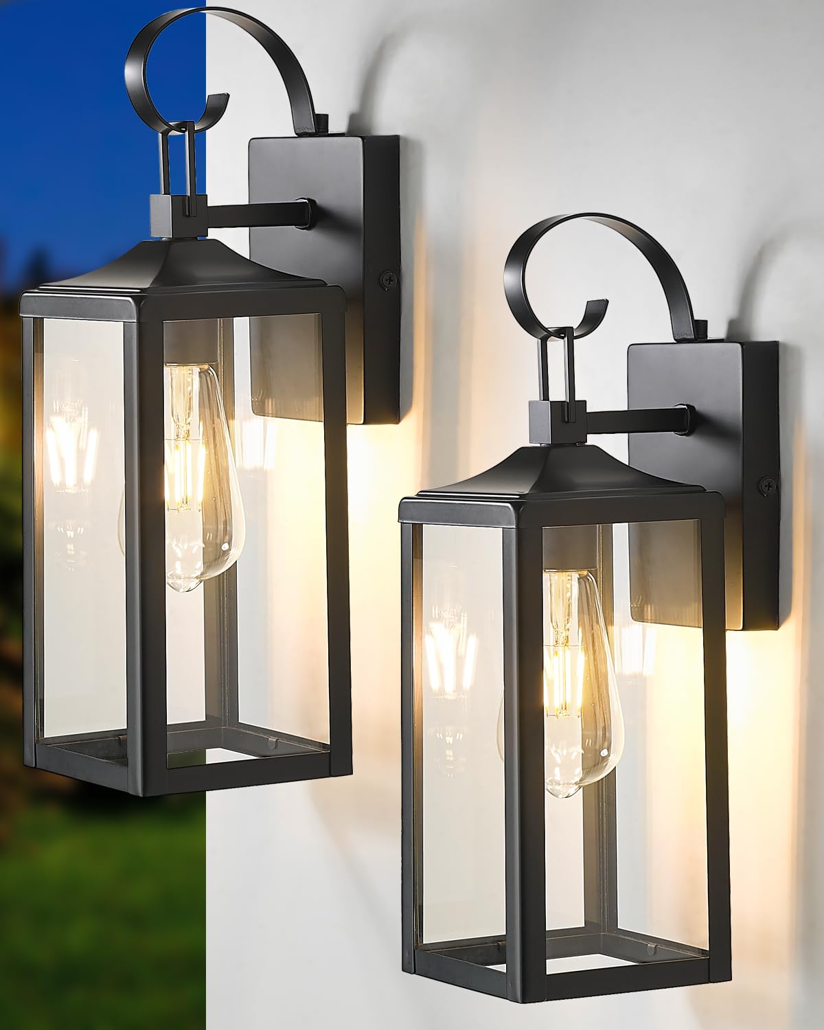 WSCXSC 16 Inch Large Outdoor Wall Light Fixtures, Exterior Lighting ...