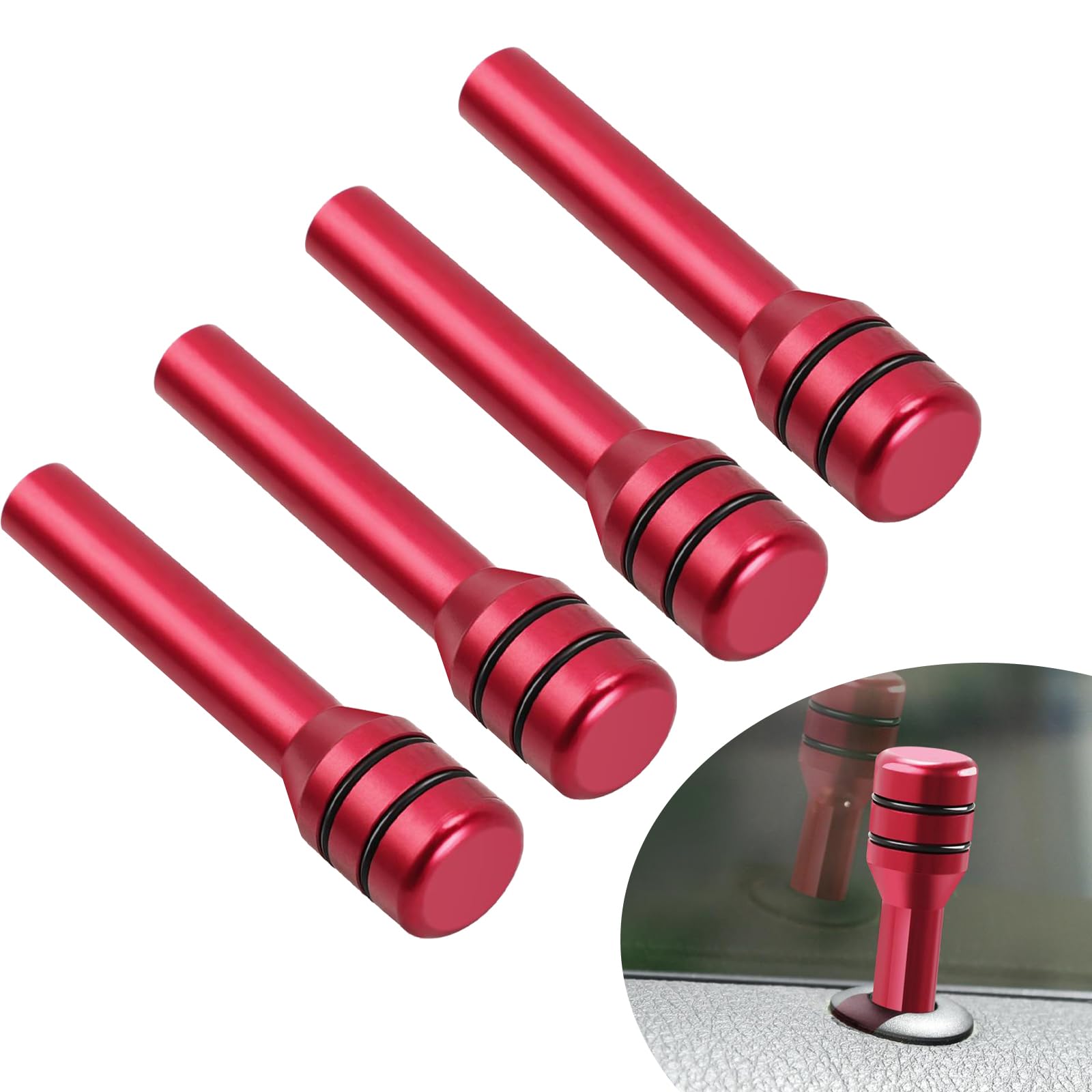 Amazon.com: jogpun Pack-4 Car Door Lock Knobs, Inner Door Lock Pull ...