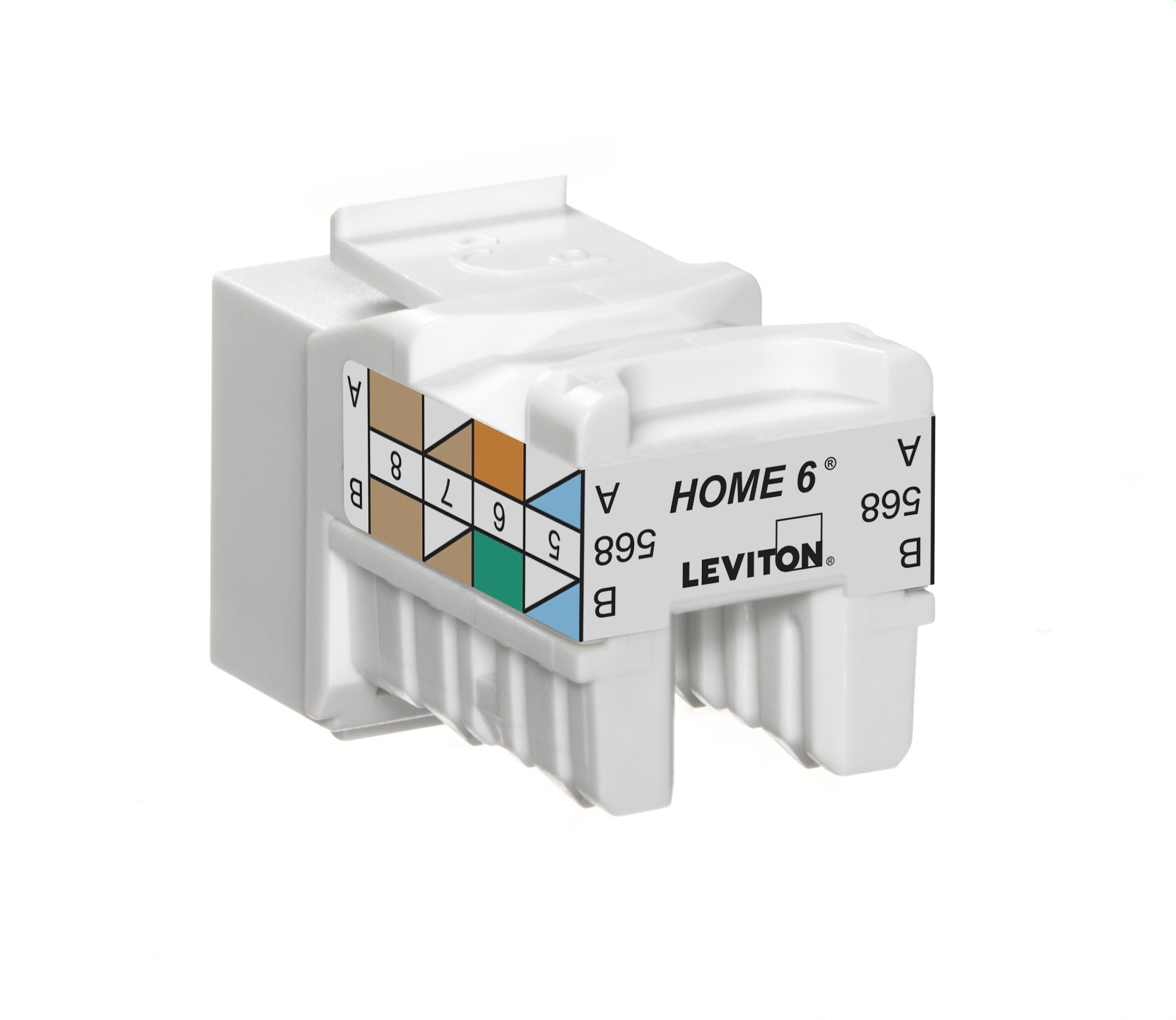 Leviton QuickPort CAT Snap-In T568A/B Wiring Connector,, 60% OFF