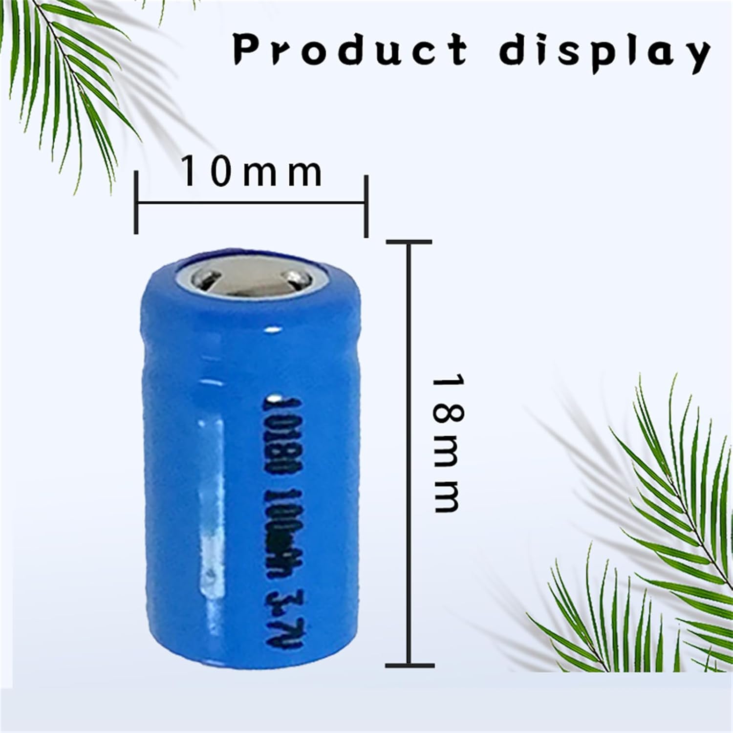 Compatible para 4 unids 3.7 V 10180 batería recargable de iones de litio baterías de celda de ...