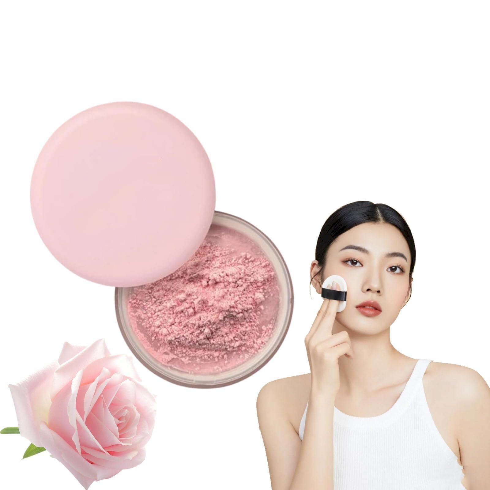 Amazon.com : Pink Powder, Pink Setting Powder, Blurring Setting Powder ...