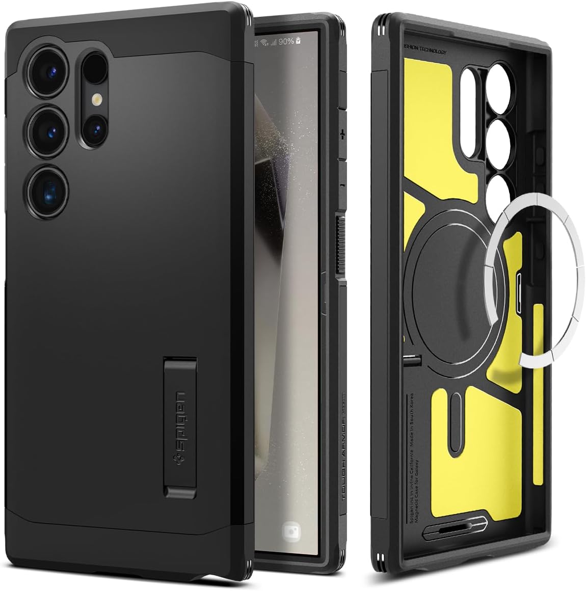 Amazon.com: Aunote Case for Samsung S24 Ultra Magnetic Stand [Compatible with MagSafe][Military ...