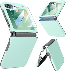 Amazon.com: Caka for Samsung Galaxy Z Flip 7-FE/Z Flip 6 /Z Flip 5 Case [Wireless Charging ...