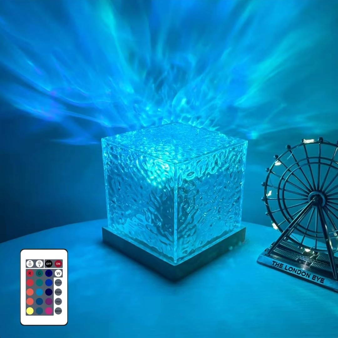Juodkeo Dynamic Water Ripple Lamp Projector, Ocean Wave Light Projector ...