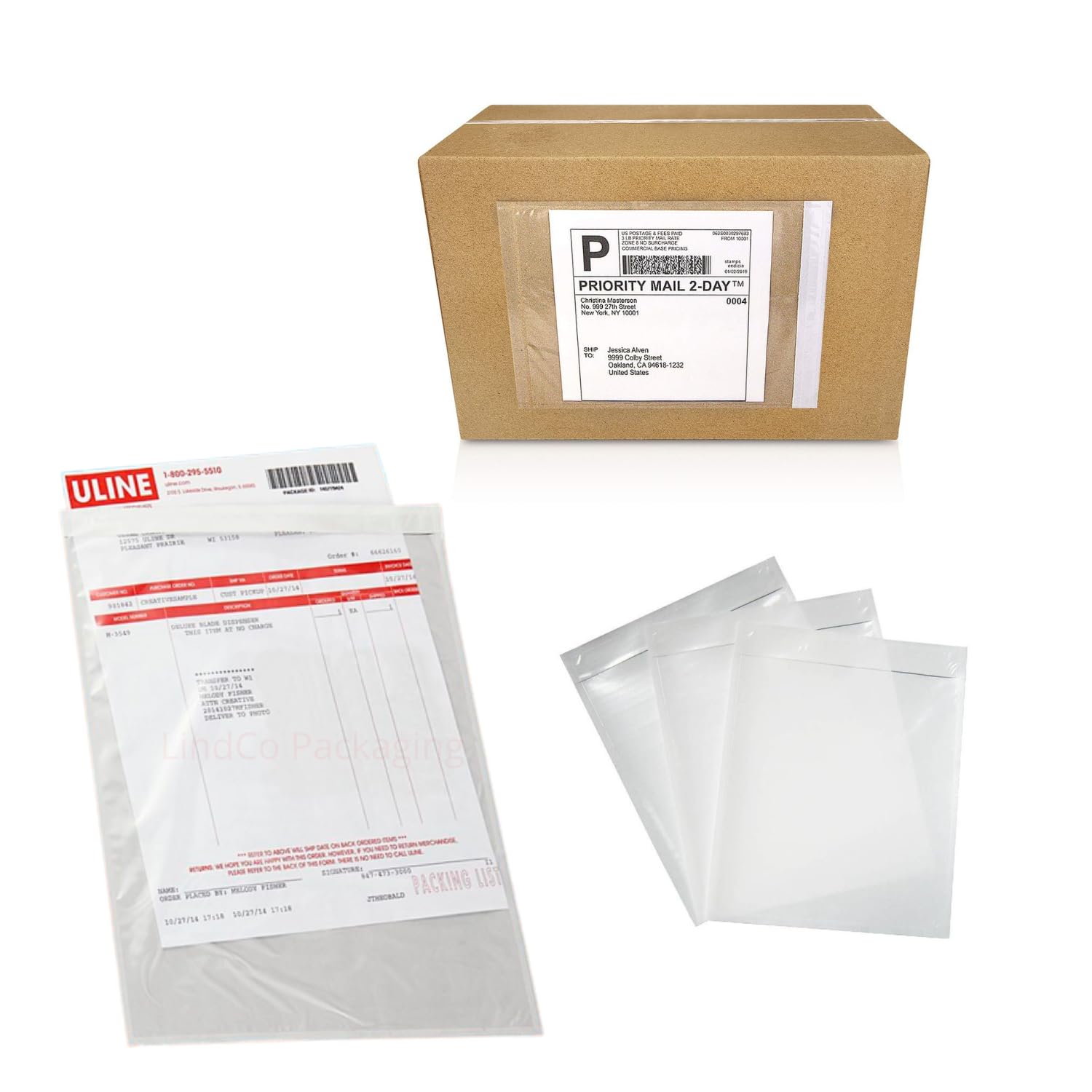 Adhesive Invoice Enclosed Sticker Doculope Document Pouch 115x150mm ...
