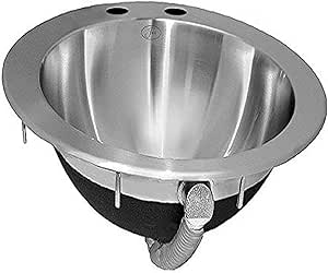Just Manufacturing CLF-10-2 CLF10-2 Bathroom Lavatory Sink, Silver ...