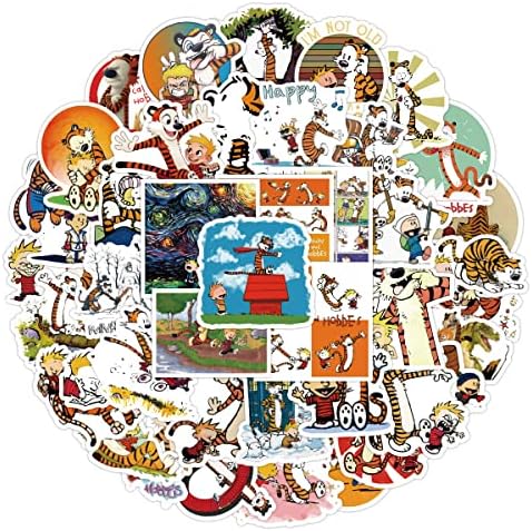 Amazon.com: 50Pcs Calvin and Hobbes Stickers Pack Classic Sitcom Tv ...