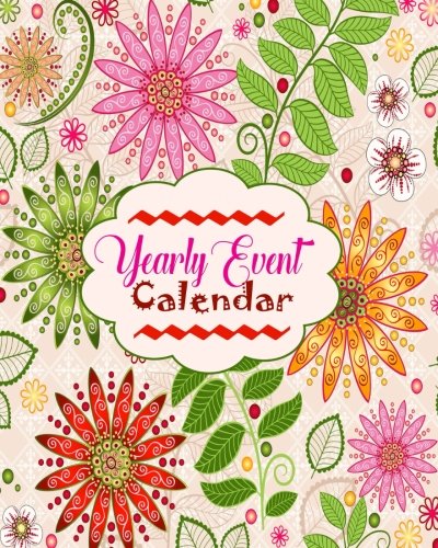 Buy Yearly Event Calendar: Personal Event Tracker | Important Dates ...