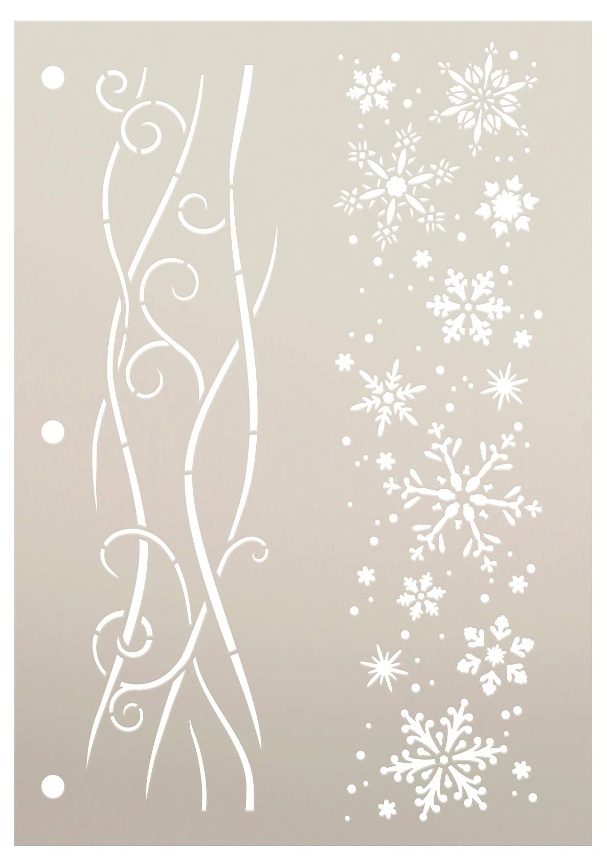 Snowflake Swirl Border