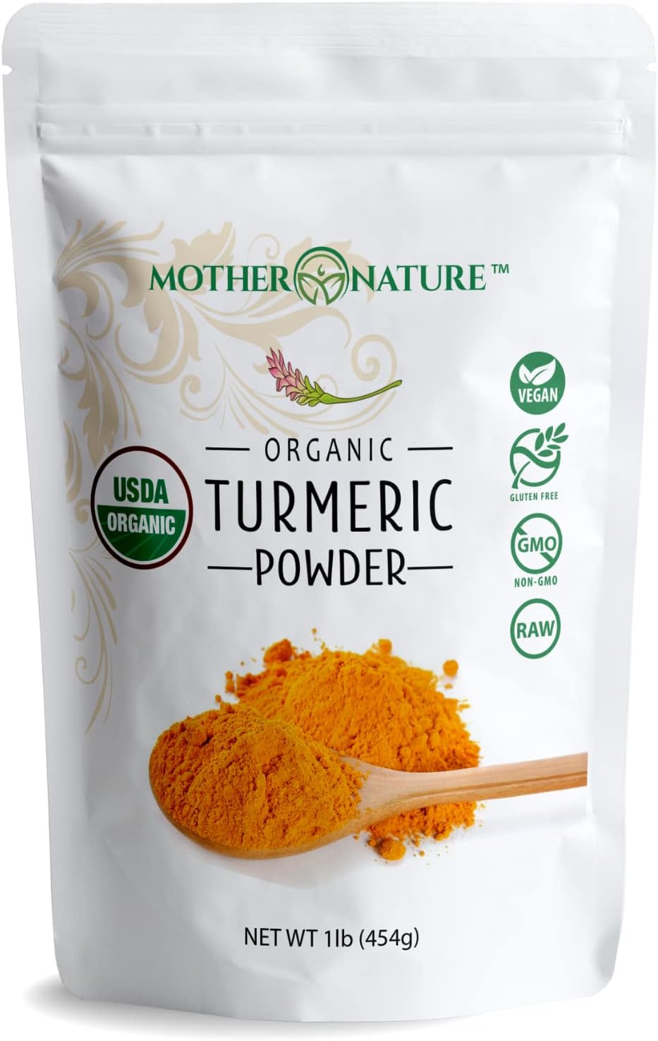 Amazon.com: Organic Turmeric Powder w/Curcumin | 16 Ounce / 454g| USDA ...