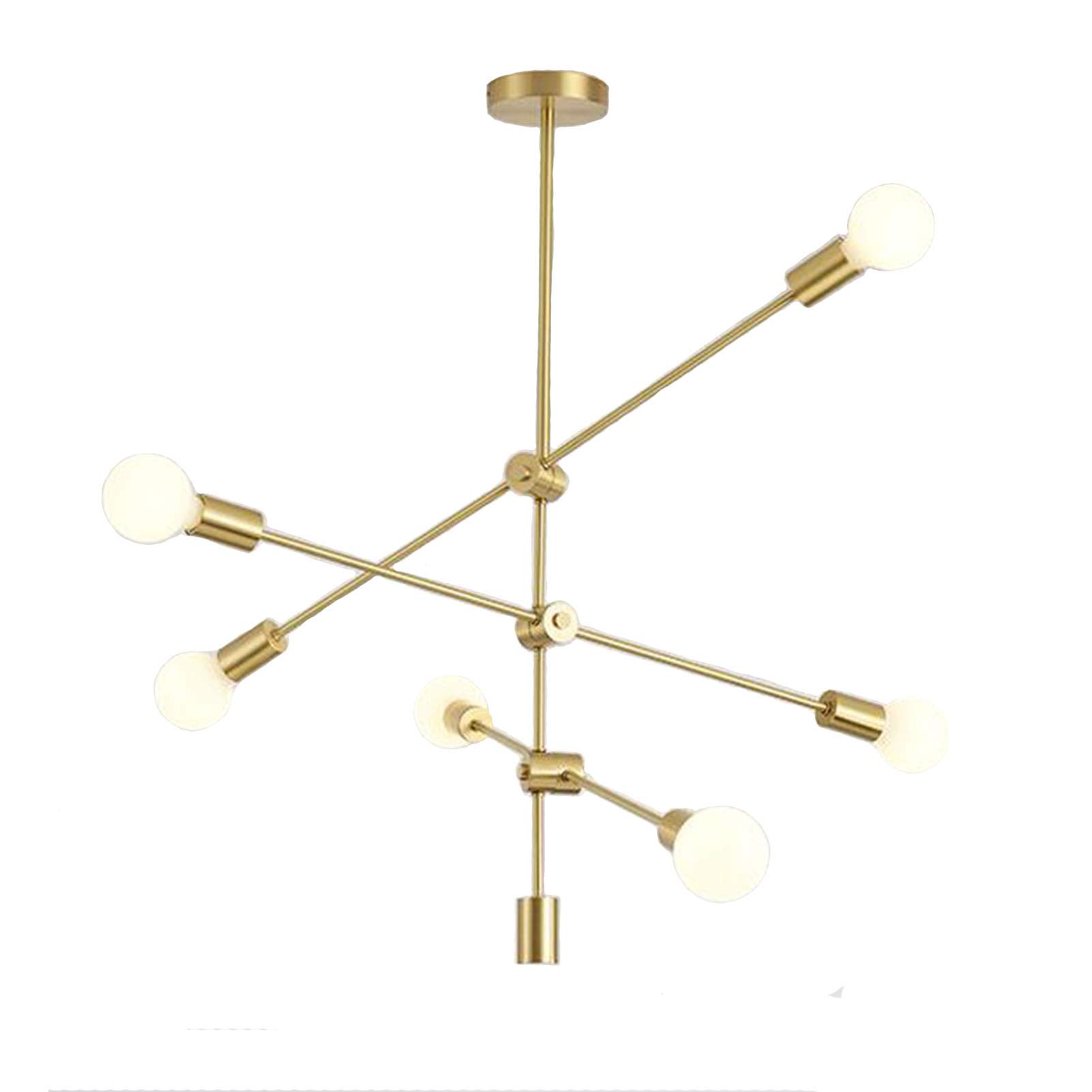 TEmkin Modern Sputnik Chandeliers 8 Lights Mid Century Vintage Ceiling ...