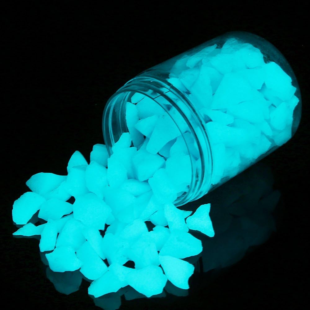 Amazon.com : Shiny Stone Glow in The Dark Gravel Stones Rocks, Aquarium ...