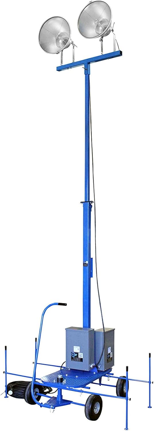 Amazon.com: 2000 Watt Mini Light Tower - Two 1000 Watt Metal Halide ...