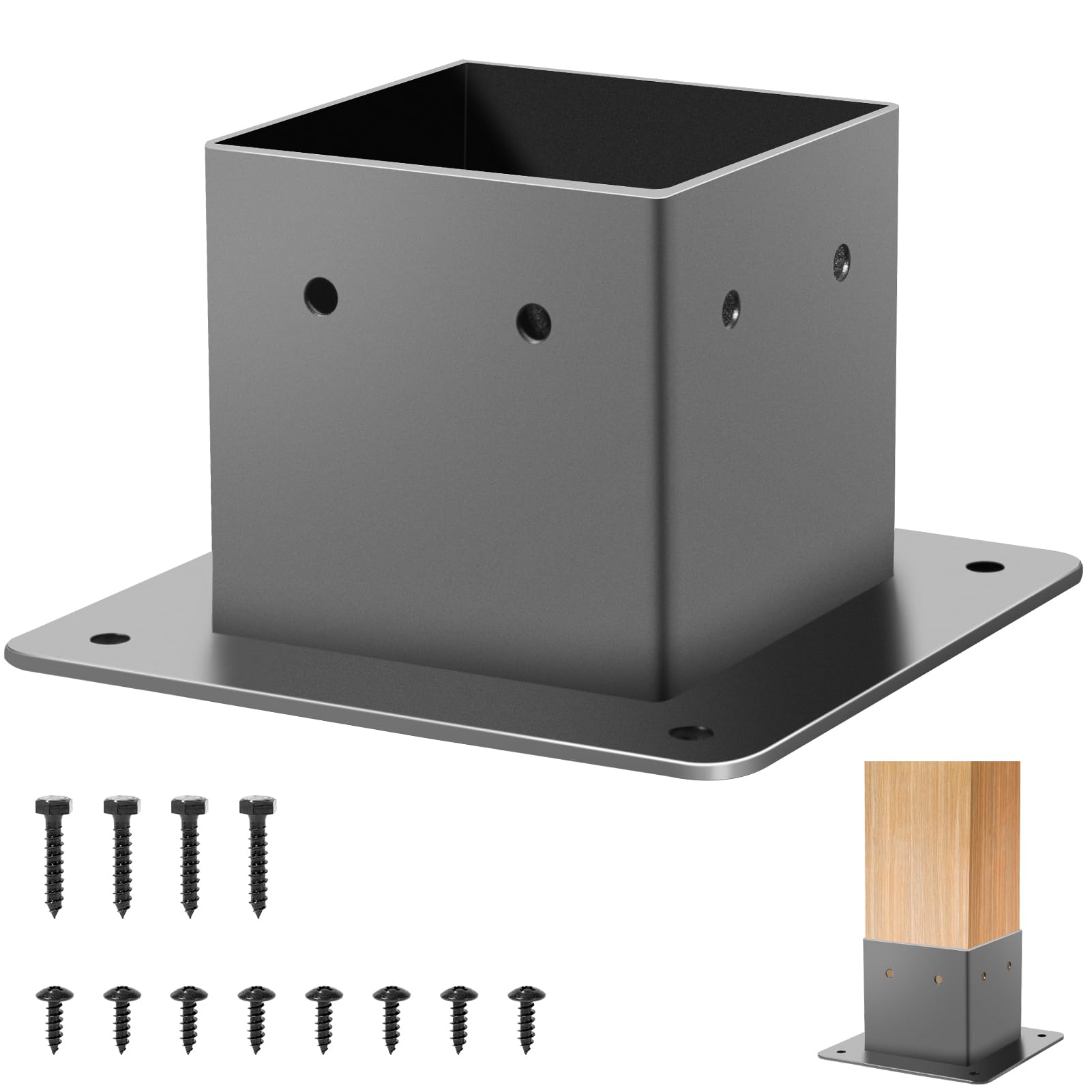 Snapklik.com : 4x4 Post Base, 1Pcs Post Brackets