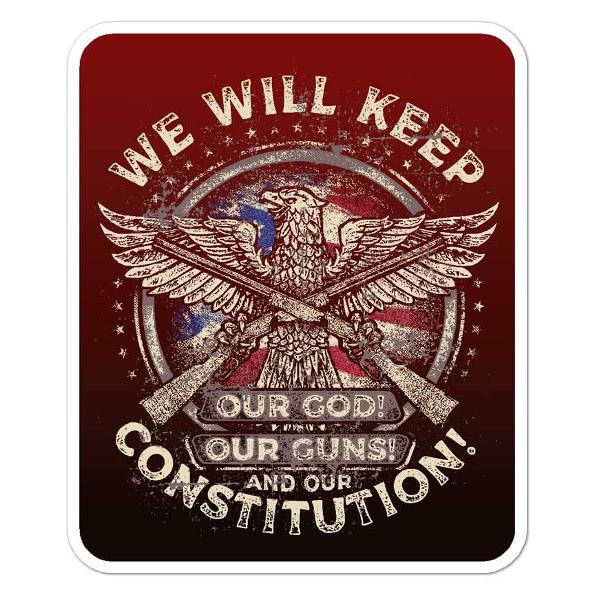 Amazon.com - God Guns Constitution Vinyl Decal Sticker- 7" x 5.75"