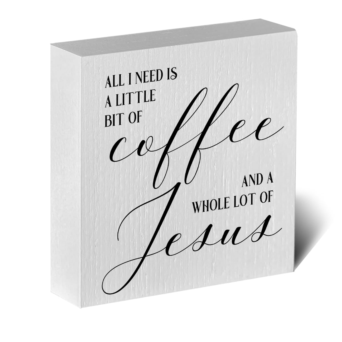 Amazon.com: Christian Coffee Table Decor Rustic Desk Decor Coffee ...