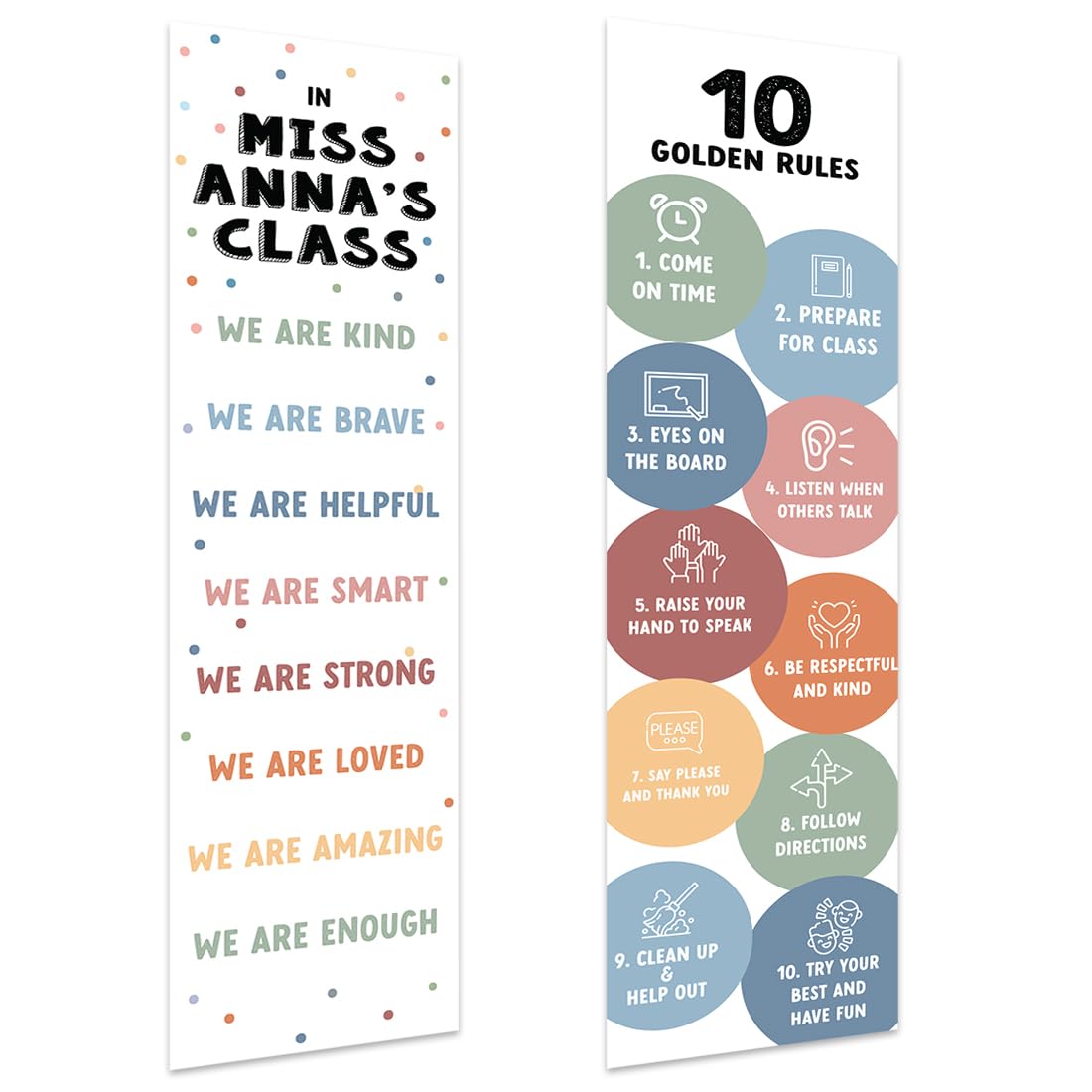 Amazon.com: Andaz Press 13"x48" Large Personalized Classroom Banner ...