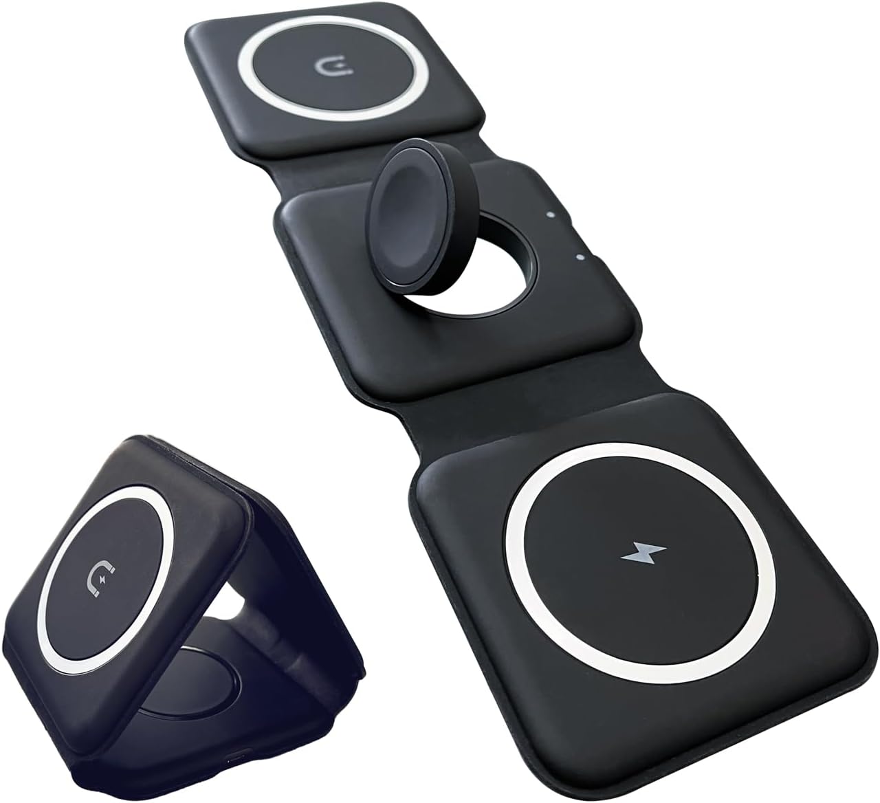 Amazon.com: Wireless Charger 3 in 1 with Adapter,Fast Wireless Charging Station,Wireless ...