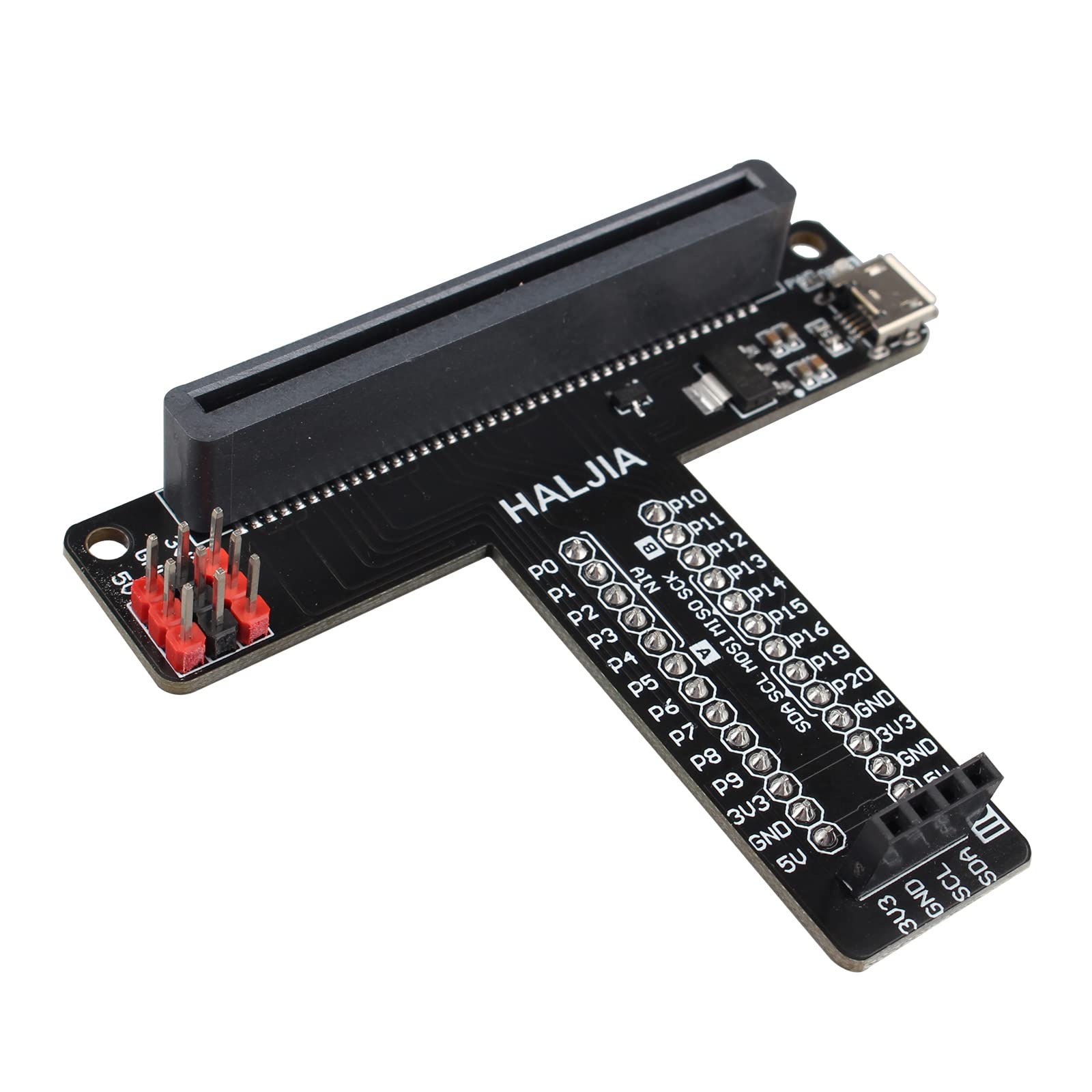 HALJIA T-type GPIO Expansion Board for BBC Micro:bit T Adapter Breakout ...
