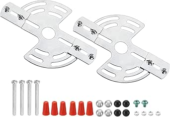 PATIKIL Light Crossbar Plate, 2 Set Adjustable Cross-Shaped ...
