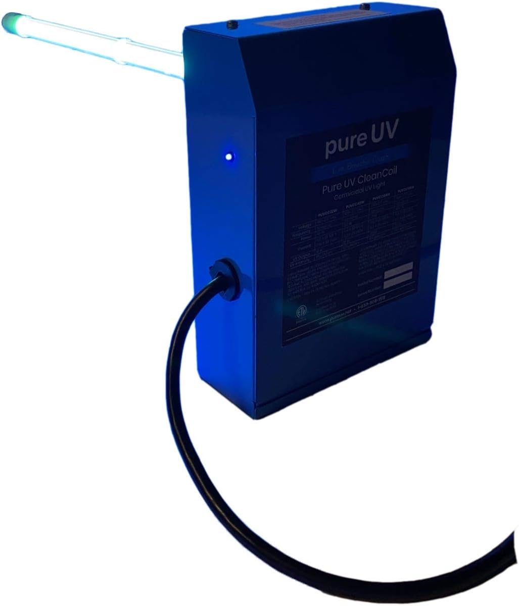 Amazon.com: CleanCoil Germicidal UV Light Air Purifier for HVAC : Home ...