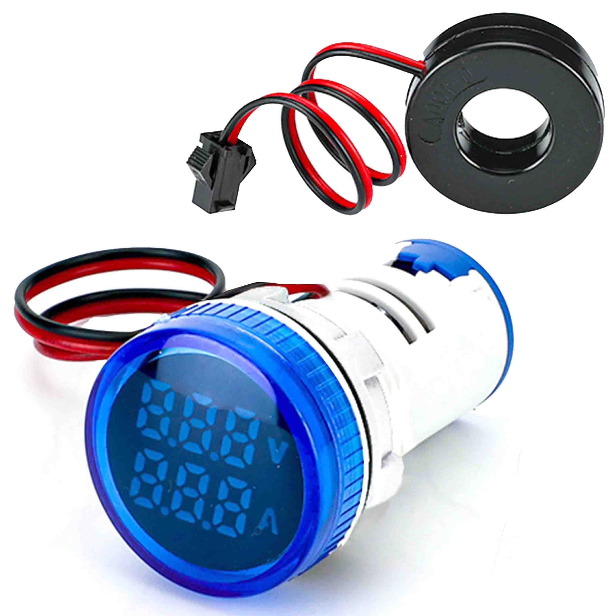 LED Display Voltmeter, Voltage Tester Current Detector Voltmeter ...