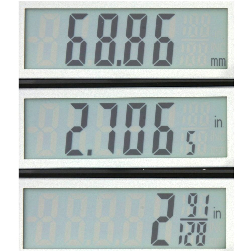 Snapklik.com : Premium IP54 0-4 EZ CAL Fractional Digital Caliper