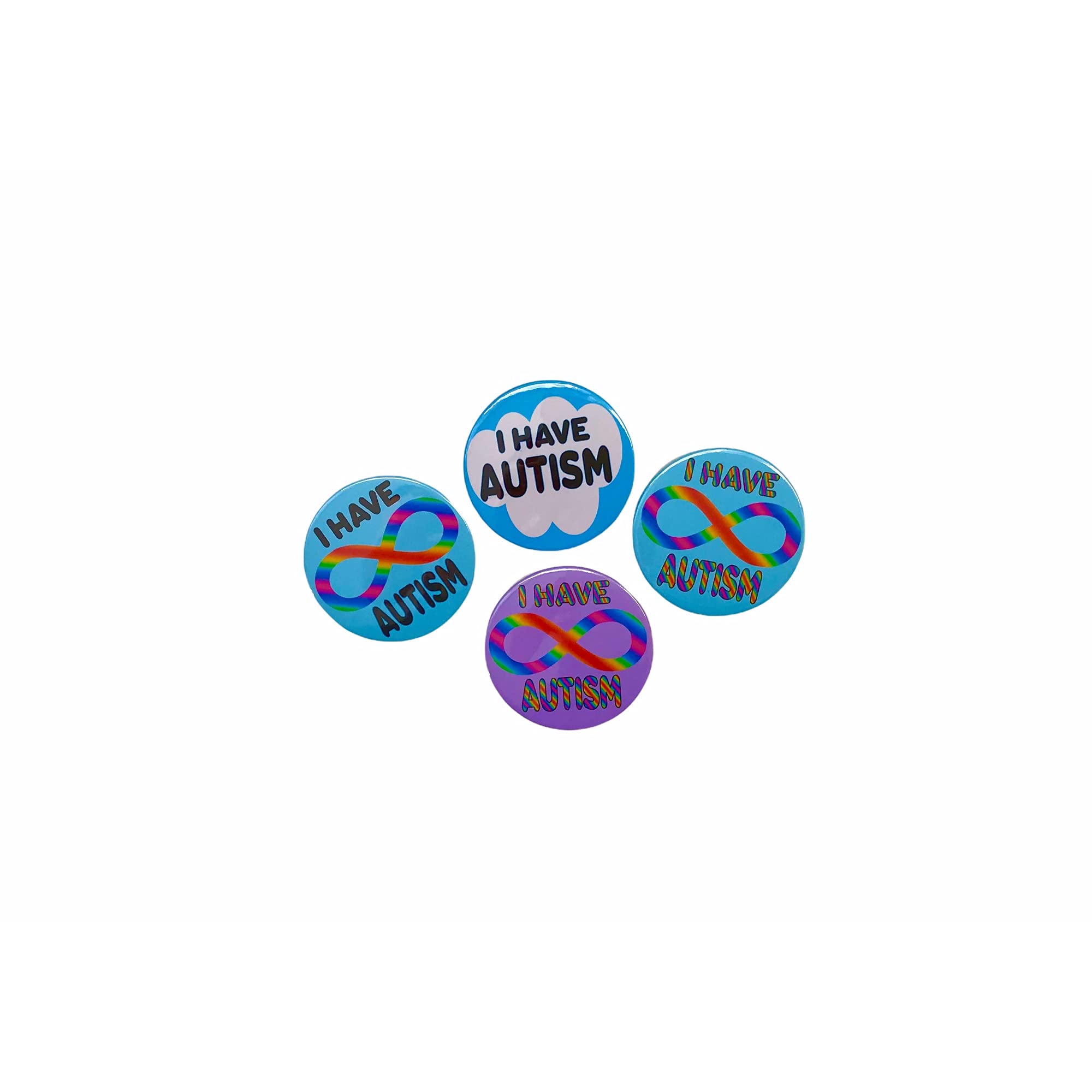Buy I Have Autism pin badge, Autistic badges for ASD awareness and ...