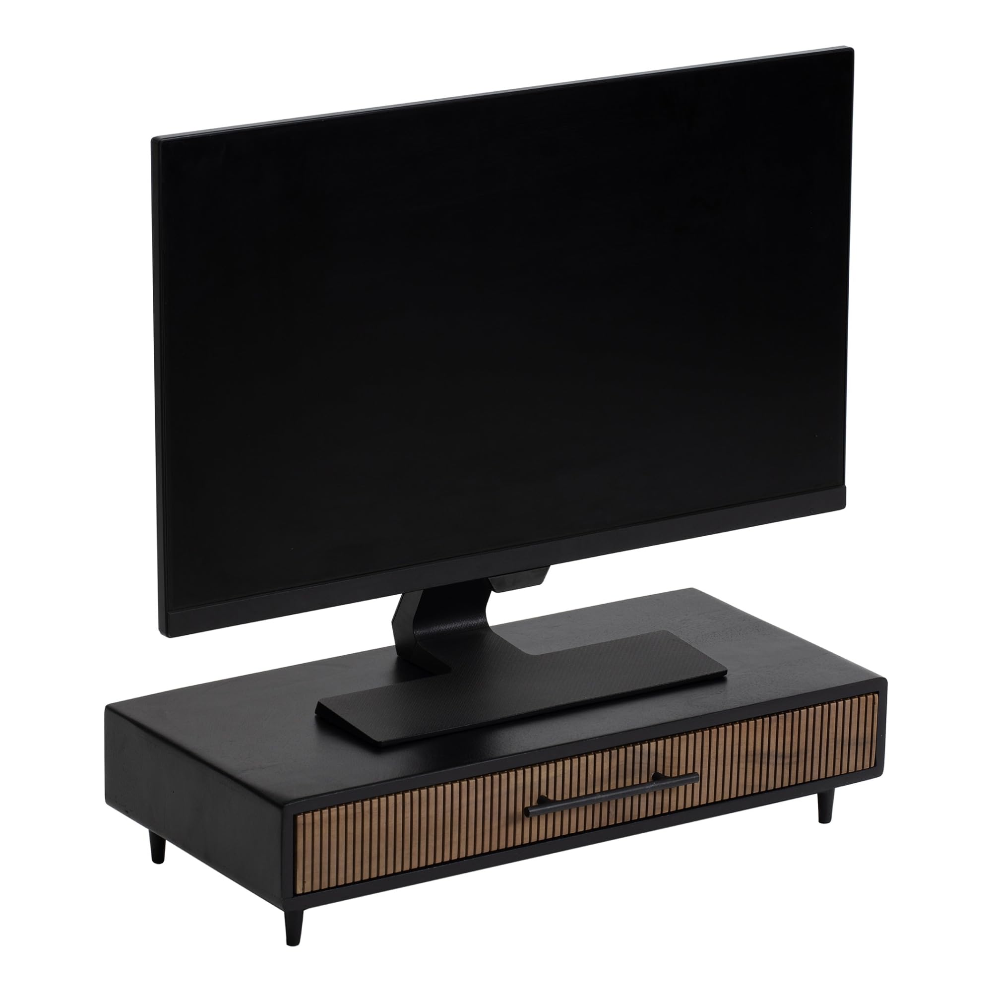Amazon.com: Realspace® Becker Wood/Metal Monitor Stand With Drawer For ...