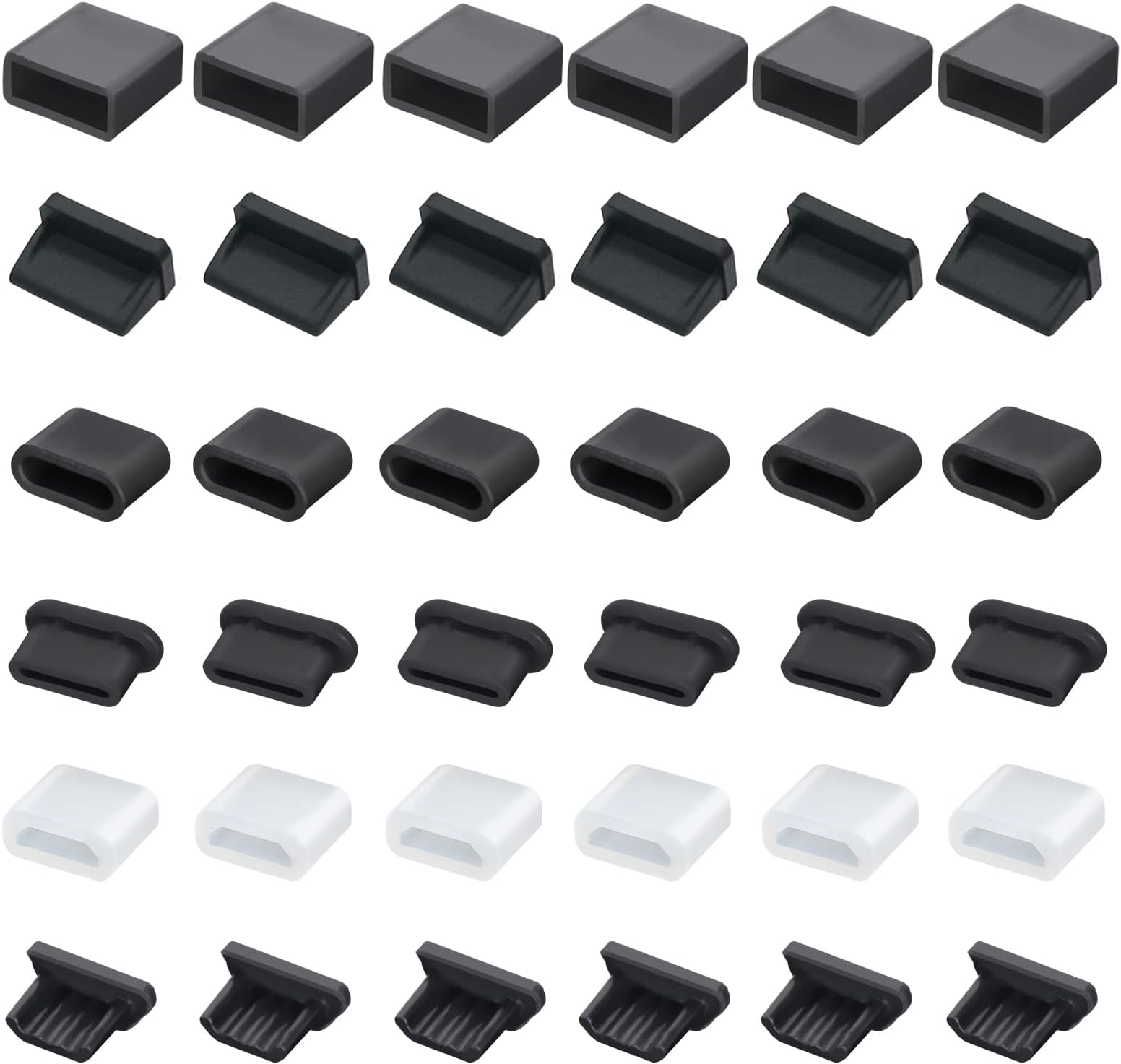 Amazon.com: 30x USB Dust Cover Port Plugs, 6 Types Silicone USB Cap ...